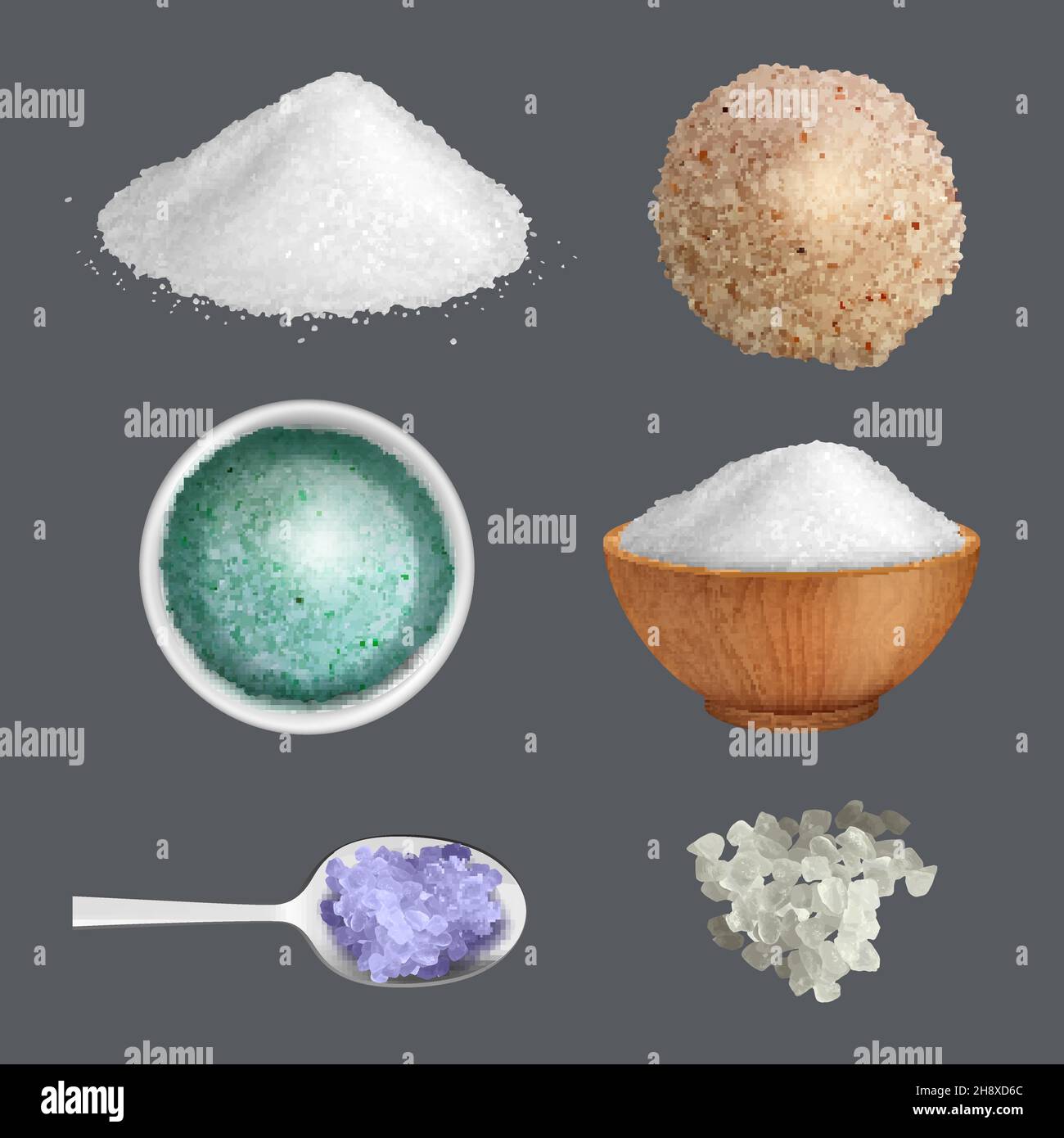 Pictures of salt Stock Vector Images - Alamy
