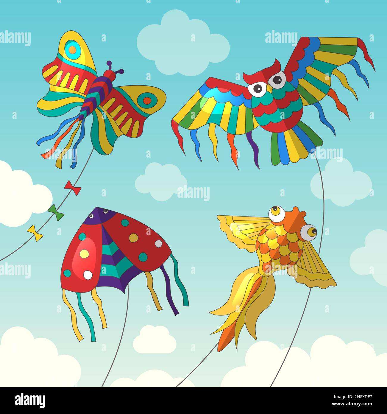 Fly kites hi-res stock photography and images - Alamy