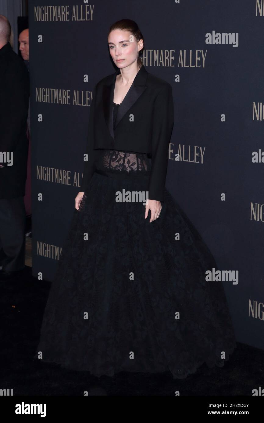 01 December 2021 - New York, New York - Rooney Mara arrive at the ...