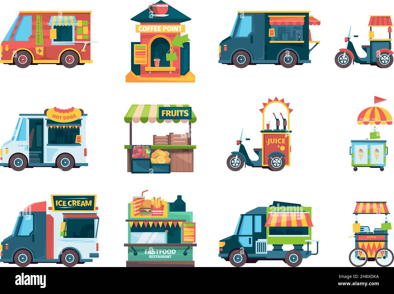 Outdoor food stand in Cut Out Stock Images & Pictures - Alamy
