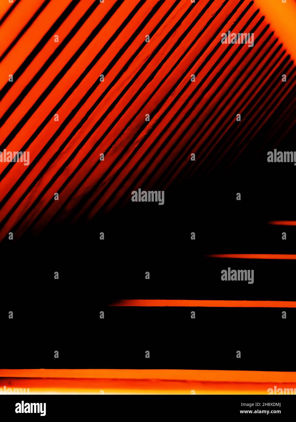 Vertical background or wallpaper of a hallway with shadows and sunlight ...