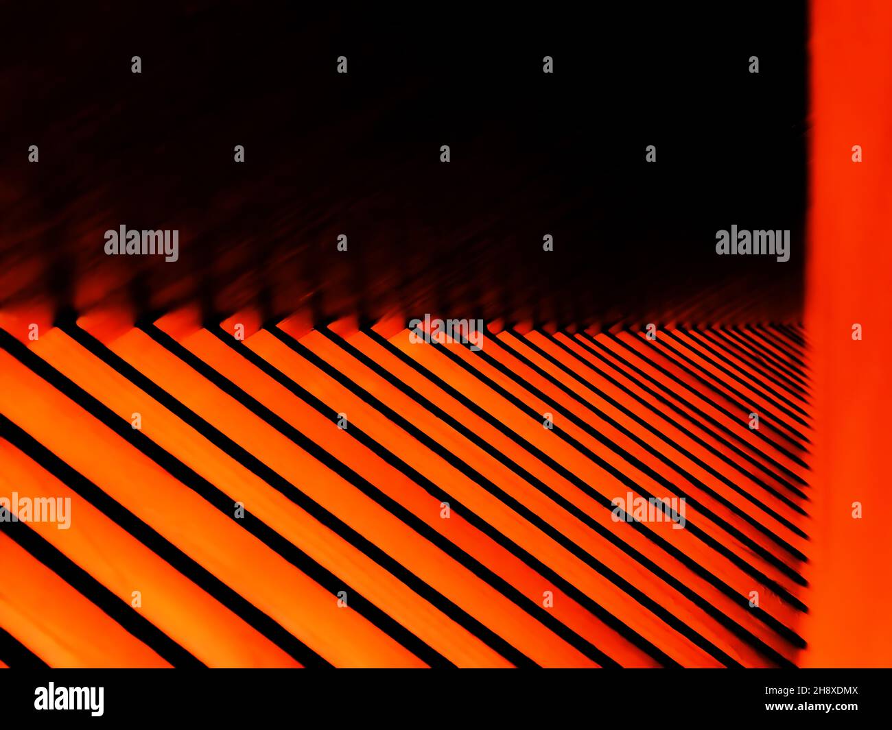 Vertical background or wallpaper of a hallway with shadows and sunlight ...