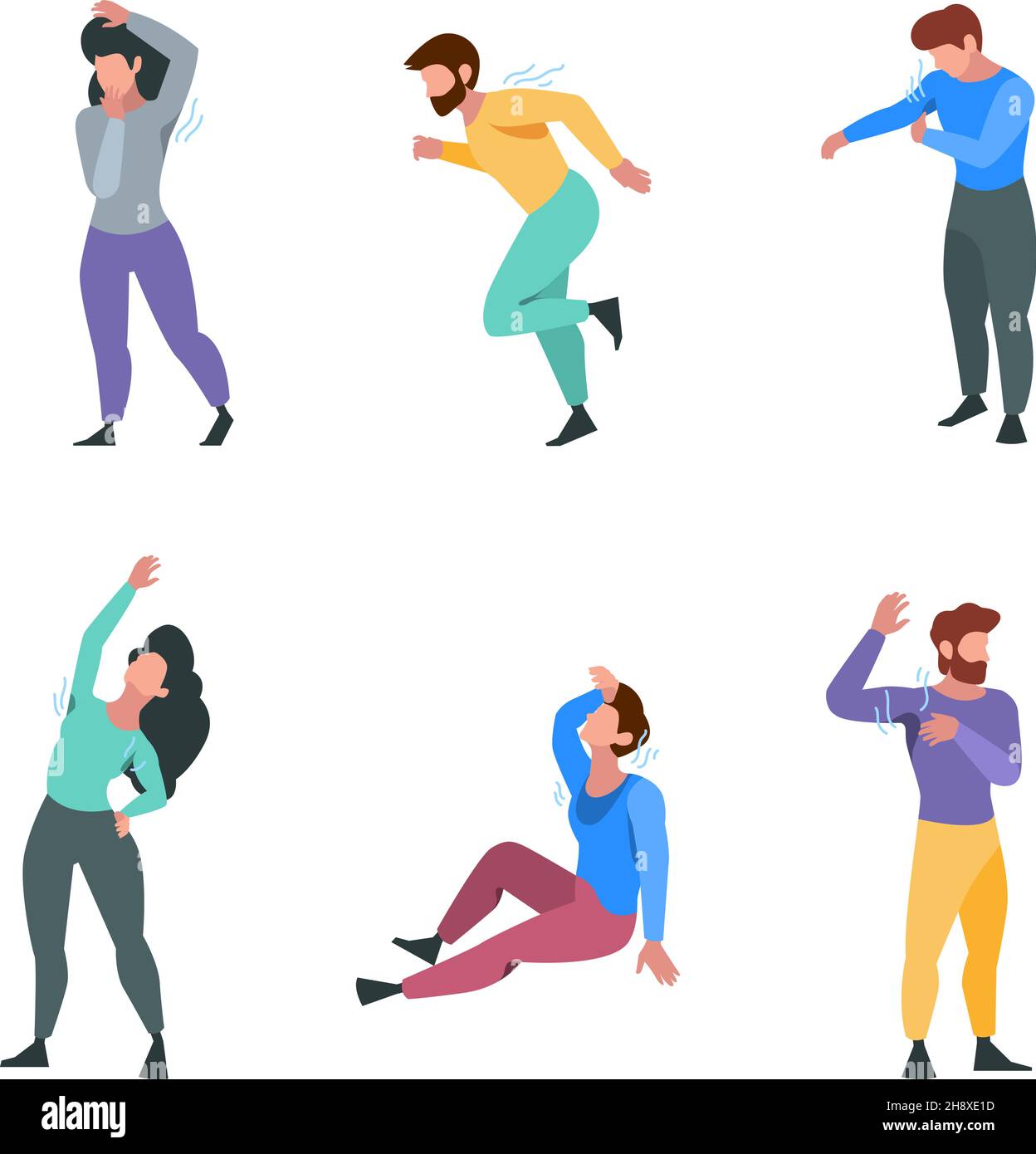 Wet underarm Stock Vector Images - Alamy