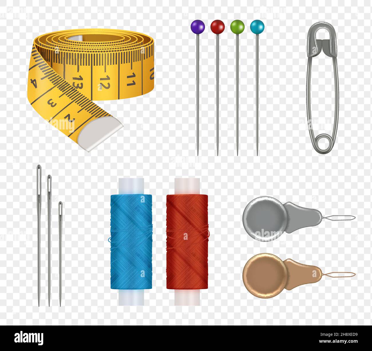 Thread sew threads tailor Stock Vector Images - Alamy