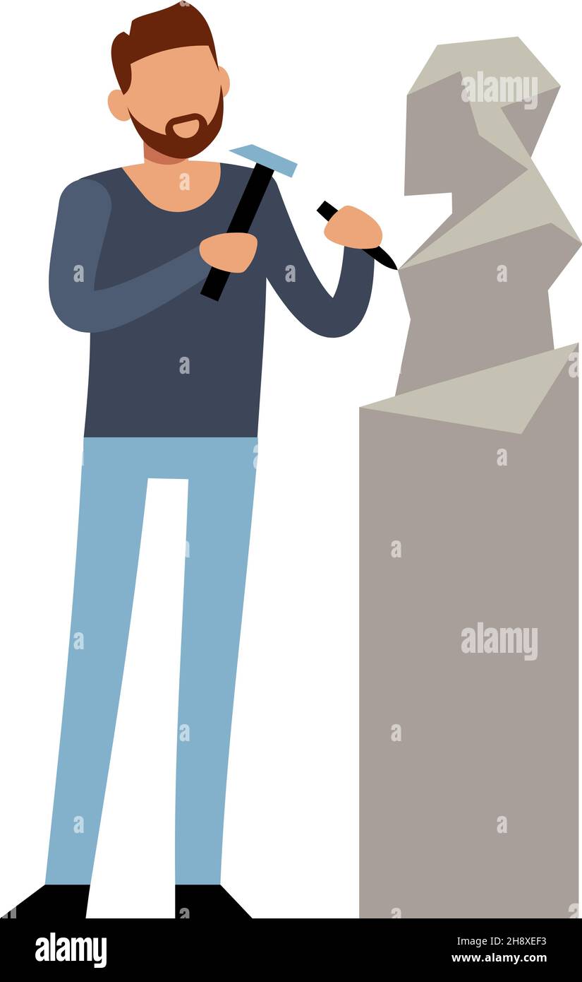 Sculptor hammer Stock Vector Images - Alamy