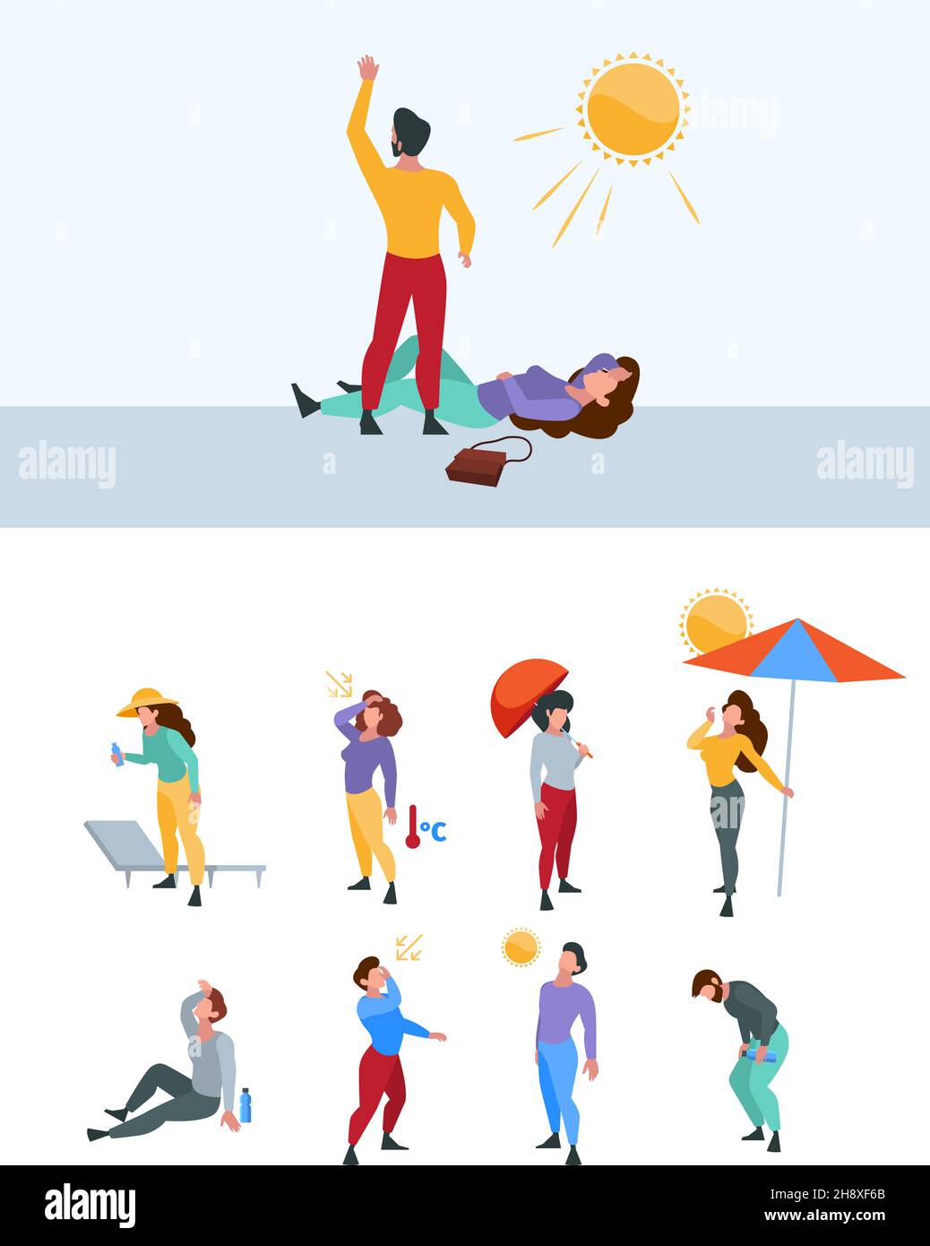Person in sunlight light Stock Vector Images - Alamy