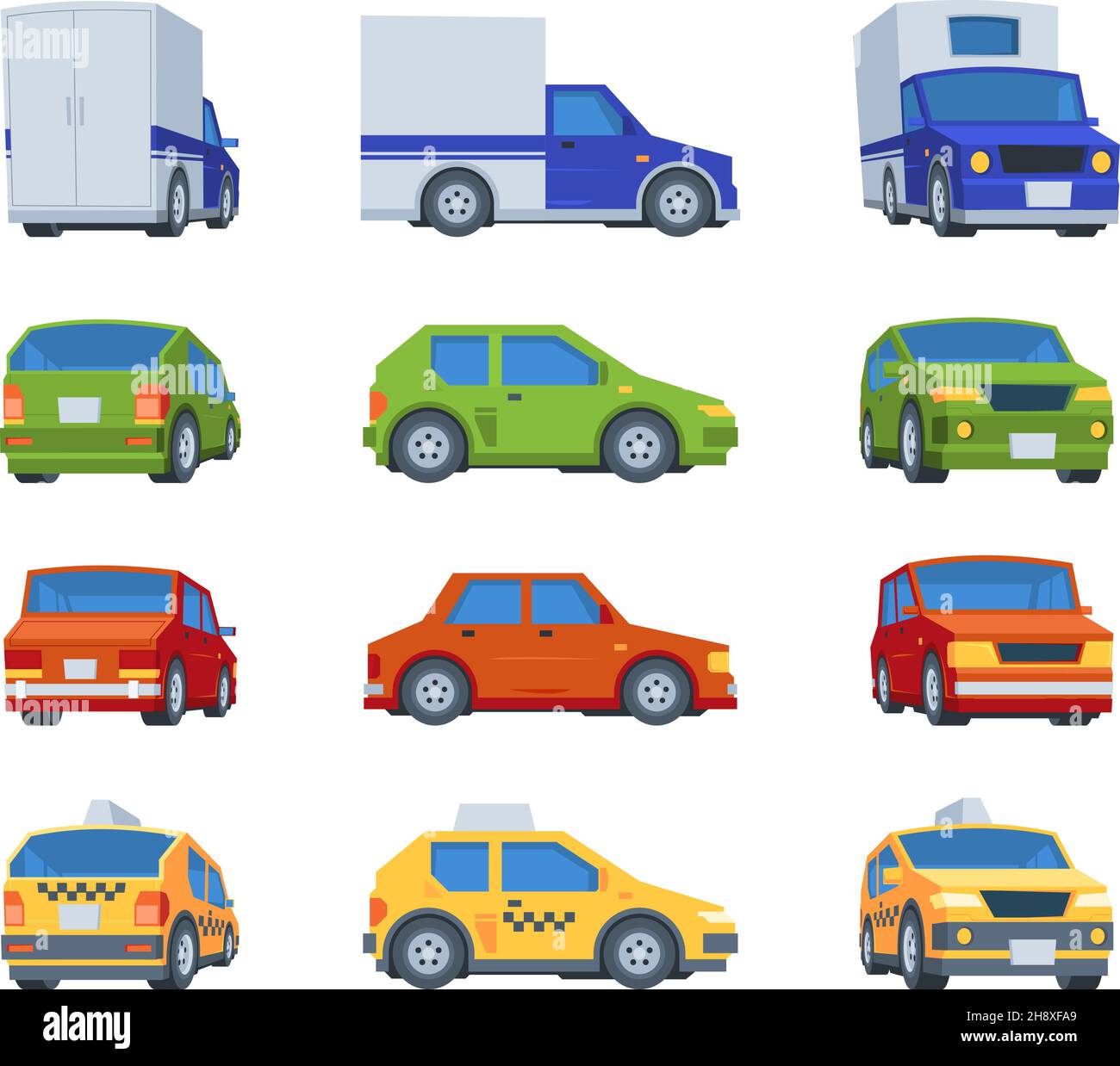 Car views Stock Vector Images - Alamy