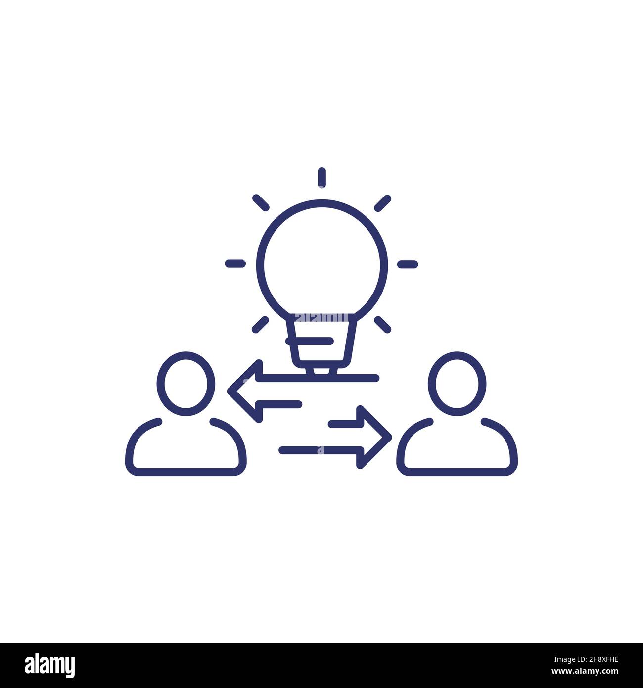 exchange of ideas line icon Stock Vector Image & Art - Alamy