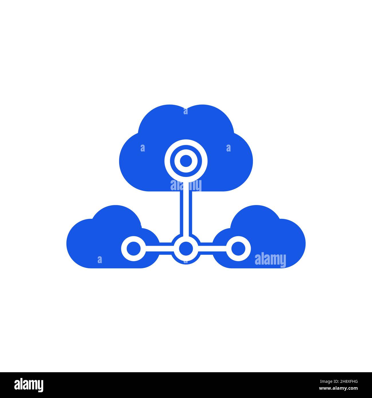 Cloud services icon on white Stock Vector Image & Art - Alamy