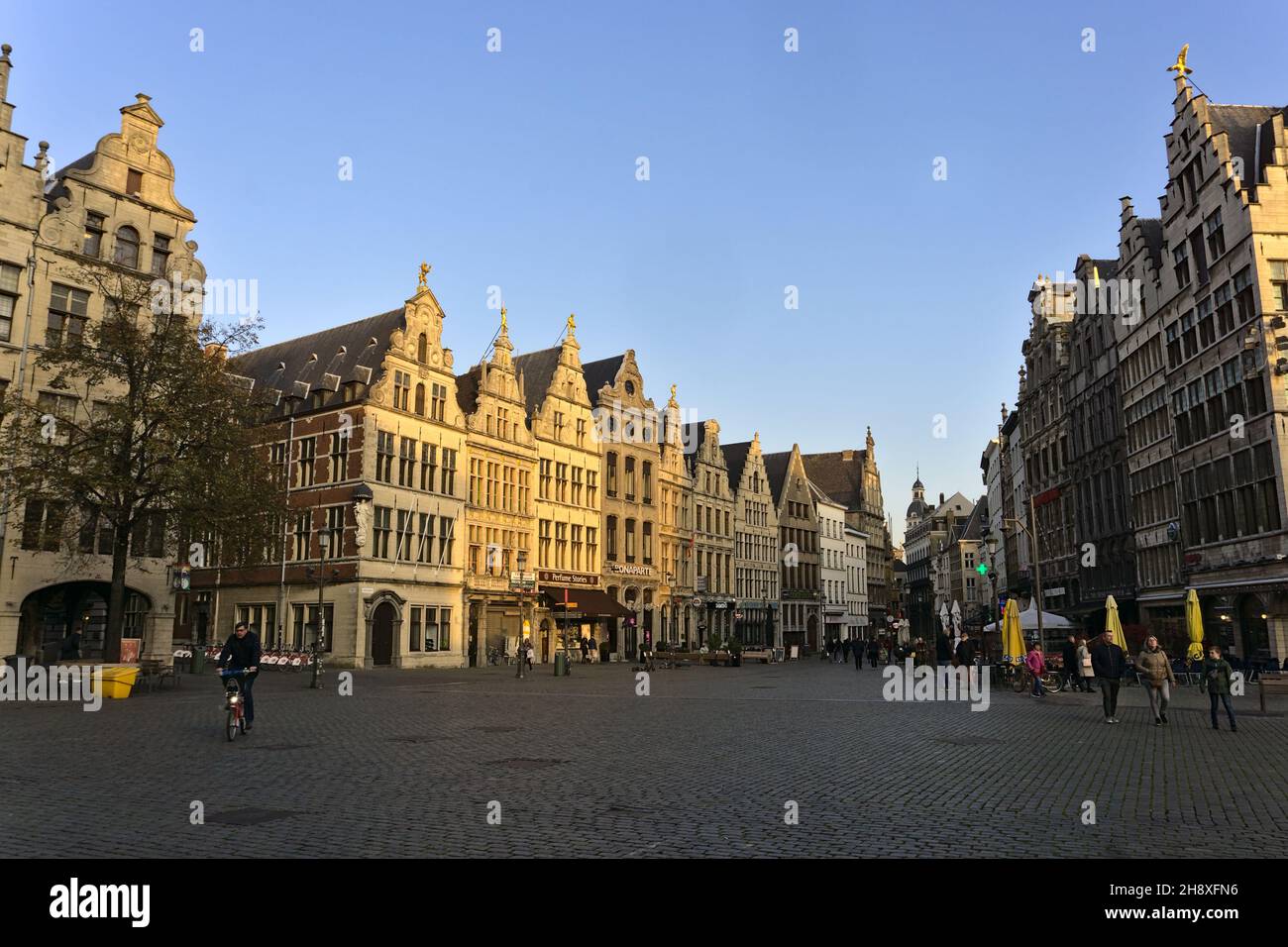 ANTWERP, BELGIUM - Oct 30, 2019: A beautiful view of Antwerp Grote ...