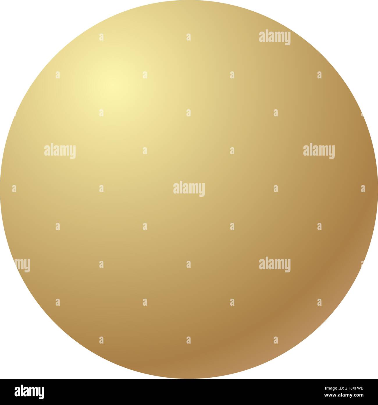 Gold metal sphere in realistic style. Rivet screw head Stock Vector ...