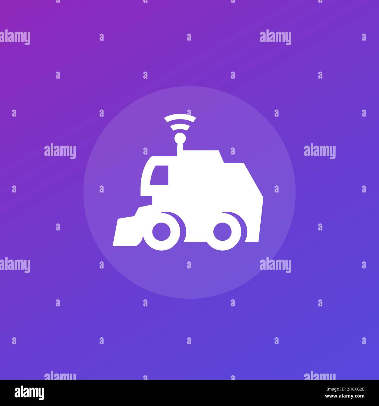 Autonomous combine harvester icon, vector Stock Vector Image & Art - Alamy