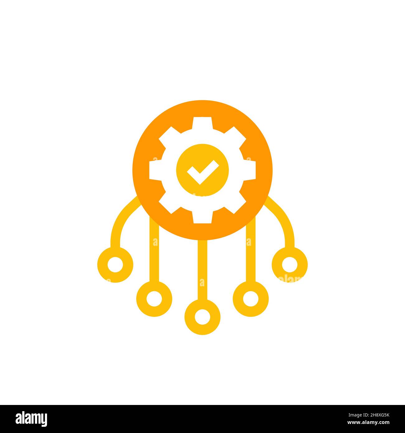 Multichannel marketing vector icon on white Stock Vector Image & Art ...
