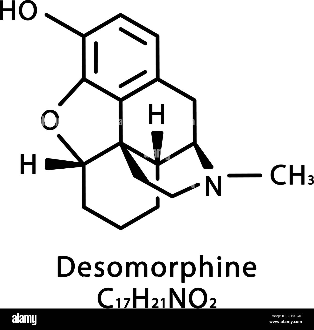 Desomorphine Structure