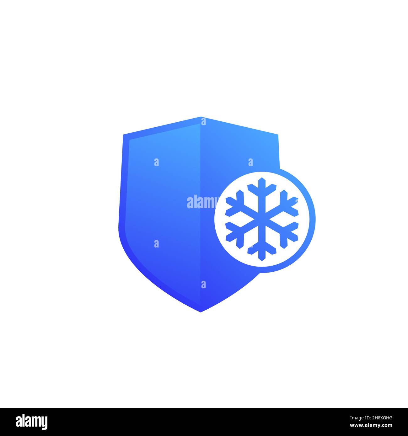 Frost resistant or cold resistance icon on white Stock Vector Image ...