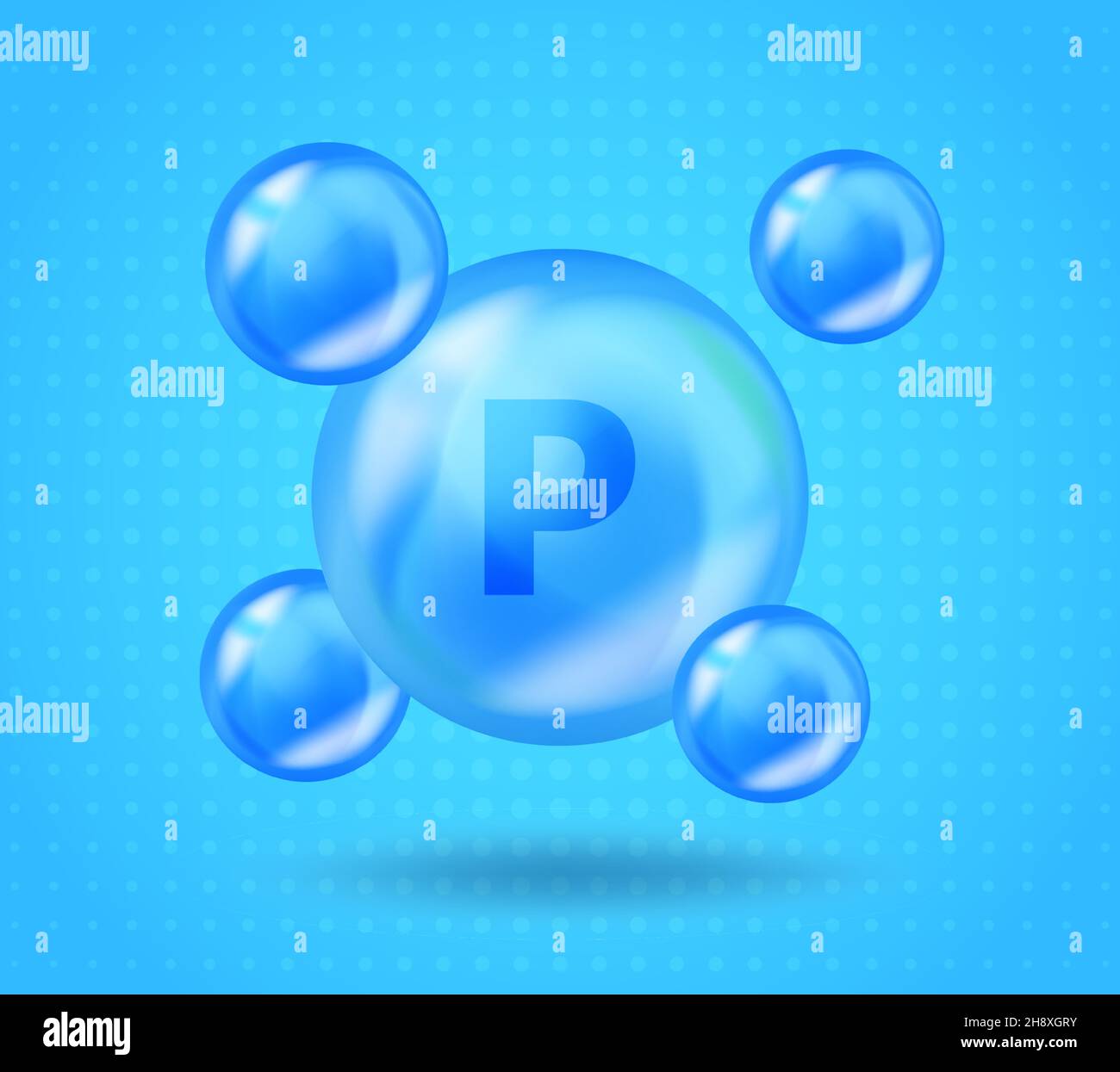 Realistic mineral K Potassium design. Vitamin complex design for beauty ...