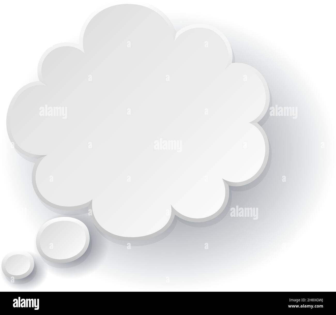 Thought cloud Cut Out Stock Images & Pictures - Alamy