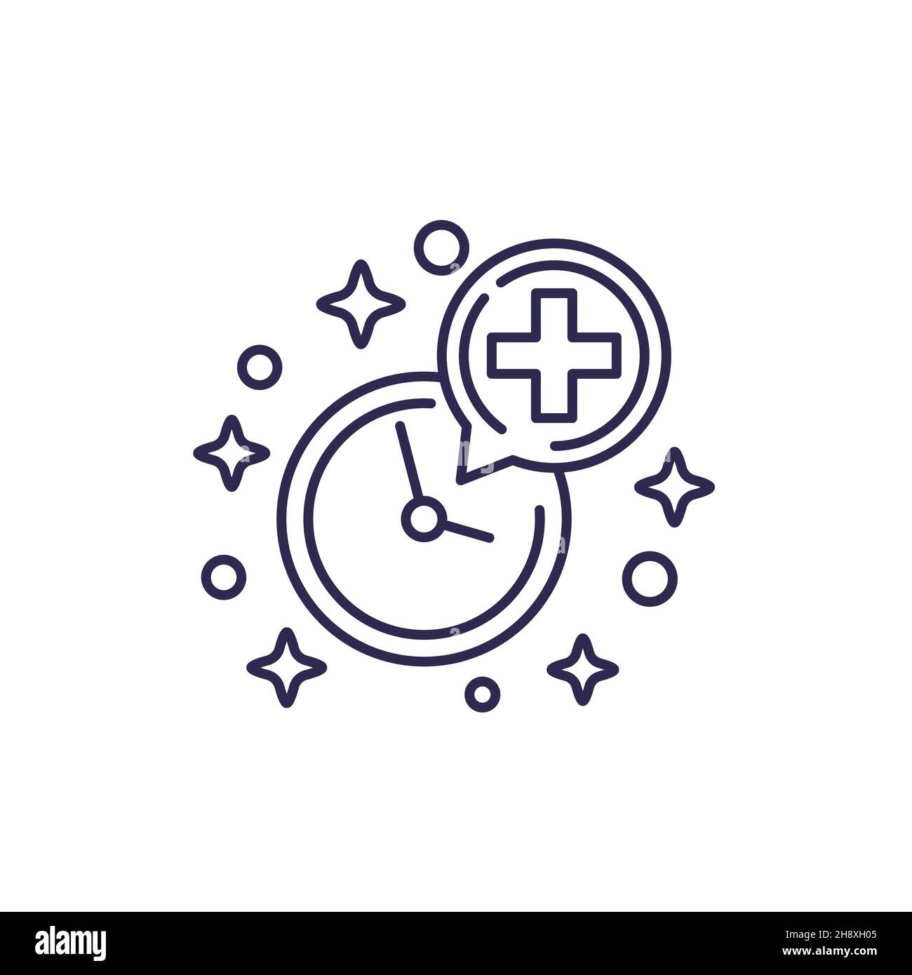 Medical schedule icon outline Stock Vector Images - Alamy