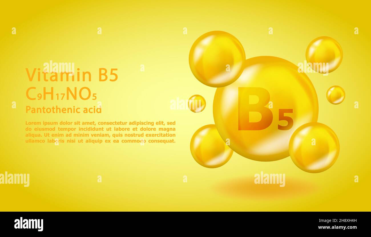 3D Vitamin molecule B5 Pantothenic design. Realistic B5 Pantothenic ... 3D Vitamin molecule B5 Pantothenic design. Realistic B5 Pantothenic ...
