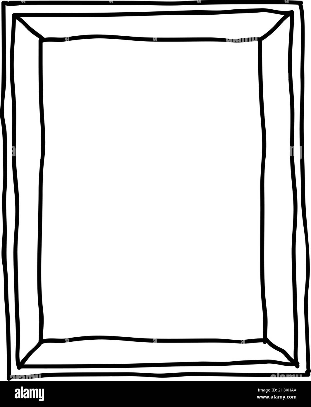 Doodle frame blank picture Stock Vector Images - Alamy