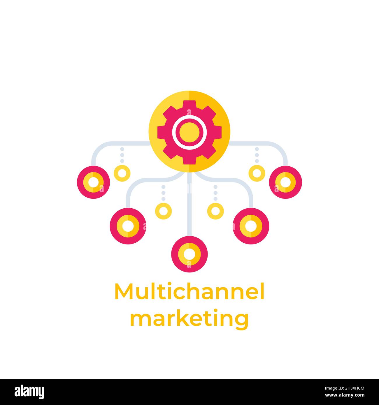 Multichannel marketing icon, vector art Stock Vector Image & Art - Alamy