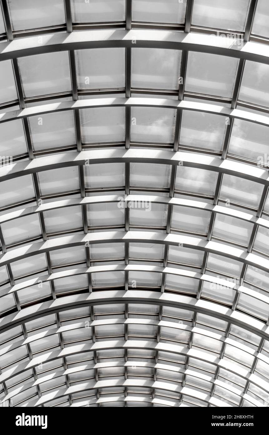 Modern hall at the top, modern building interiors Stock Photo - Alamy