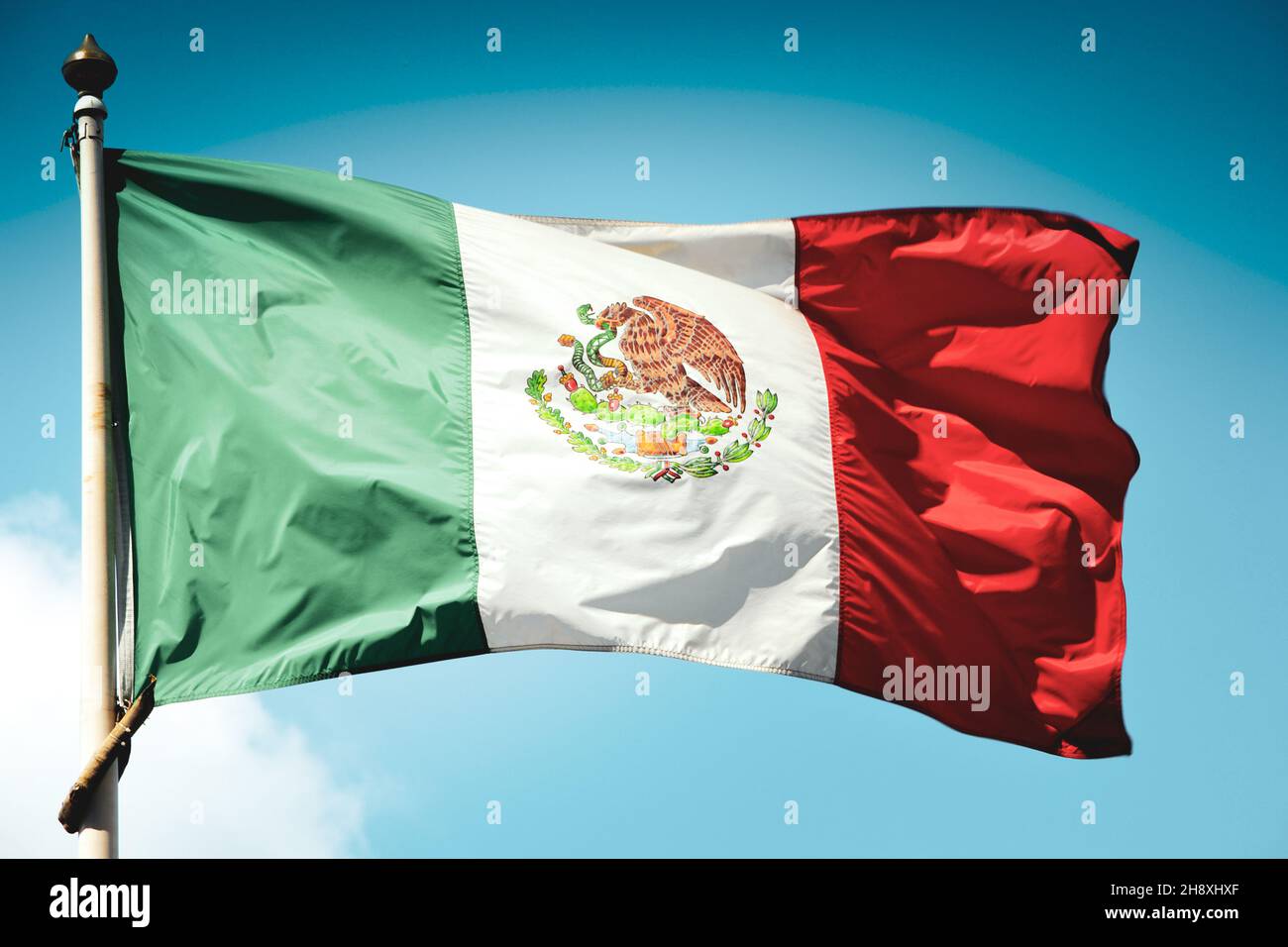 Waving national flag mexico hi-res stock photography and images - Alamy