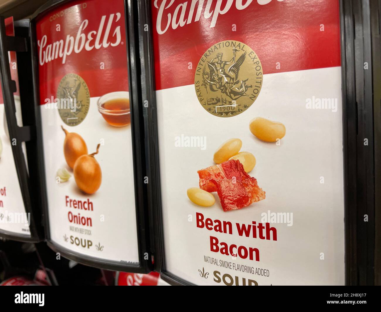 Columbia County, Ga USA - 12 01 21: Campbells soup retail store shelf ...