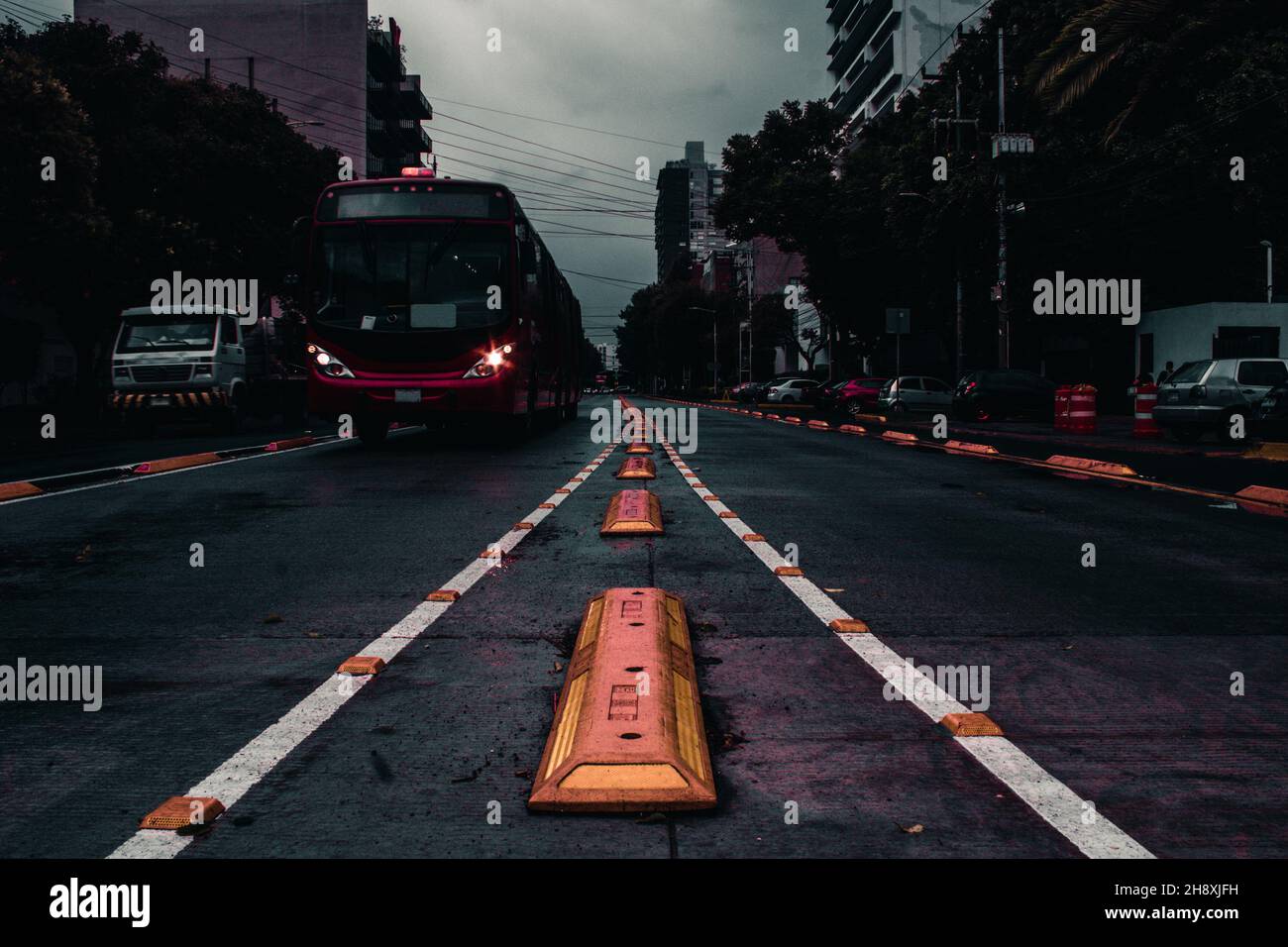 Road reflectors night hi-res stock photography and images - Alamy