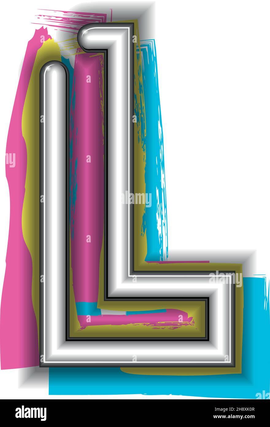 L fluorescent Stock Vector Images - Alamy