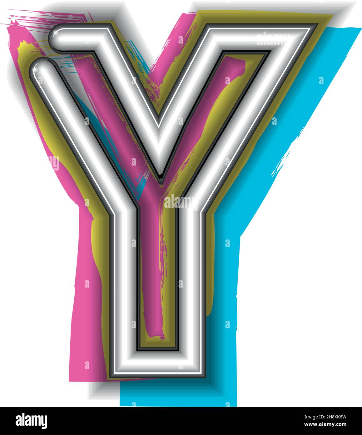 Neon letter y hi-res stock photography and images - Alamy