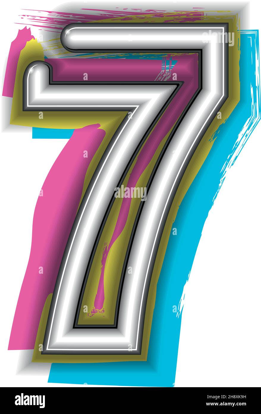 Seventh symbol Stock Vector Images - Alamy