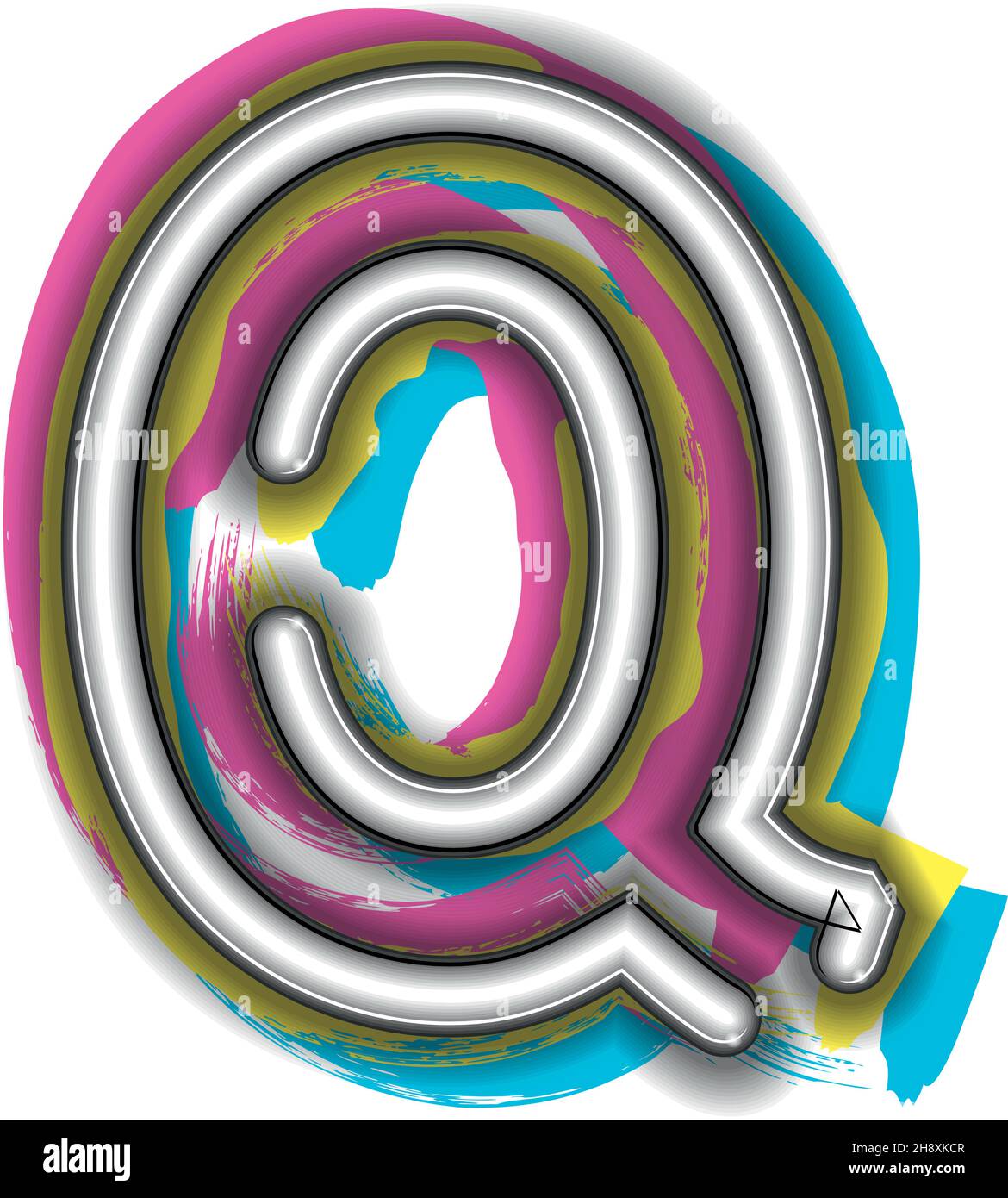 Neon letter q hi-res stock photography and images - Alamy