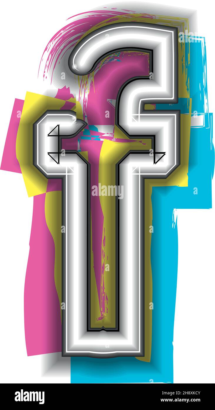 Neon letter f Stock Vector Images - Alamy