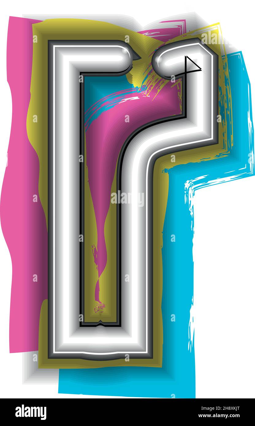Neon letter r Stock Vector Images - Alamy