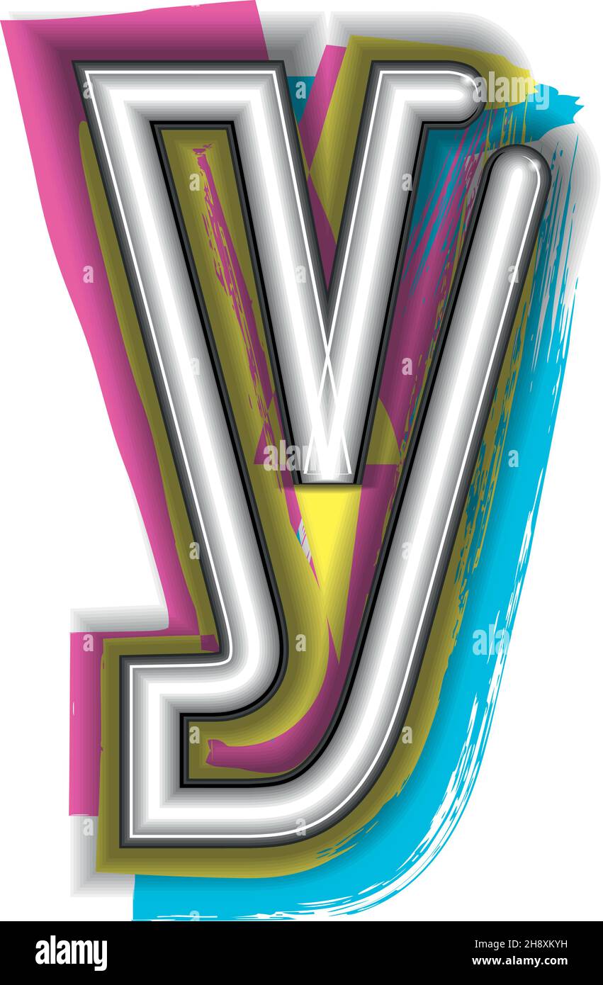 Neon letter y hi-res stock photography and images - Alamy