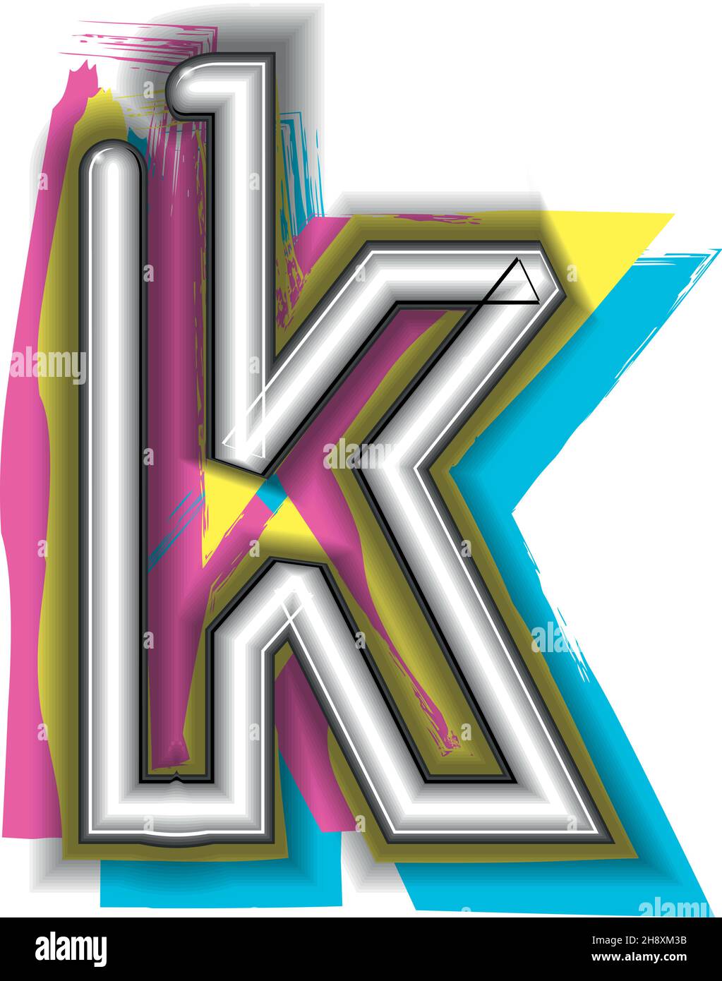 Letter k neon hi-res stock photography and images - Alamy