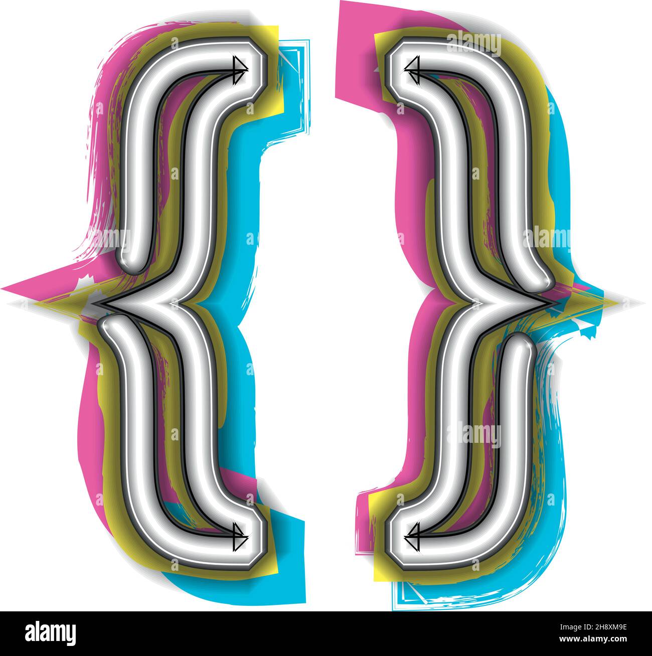 Neon logo sign Cut Out Stock Images & Pictures - Alamy