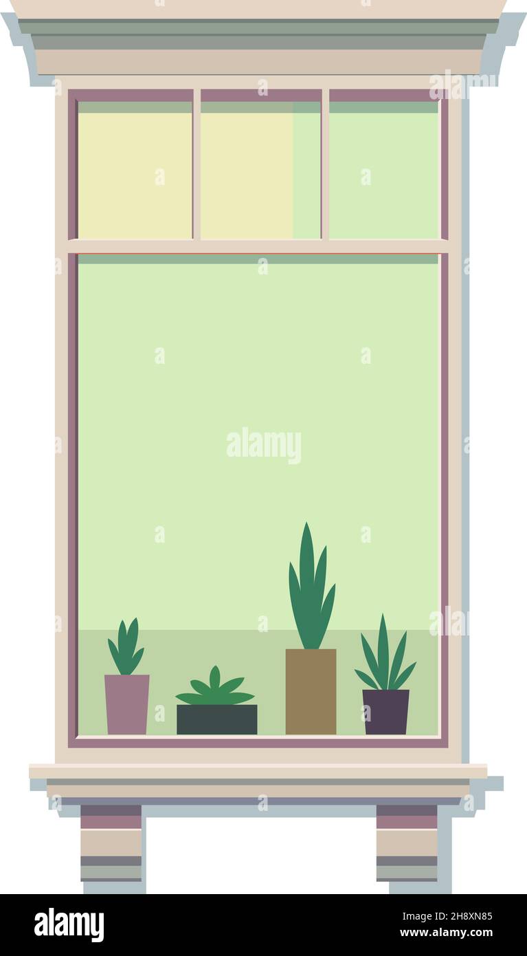 Cartoon window hi-res stock photography and images - Alamy