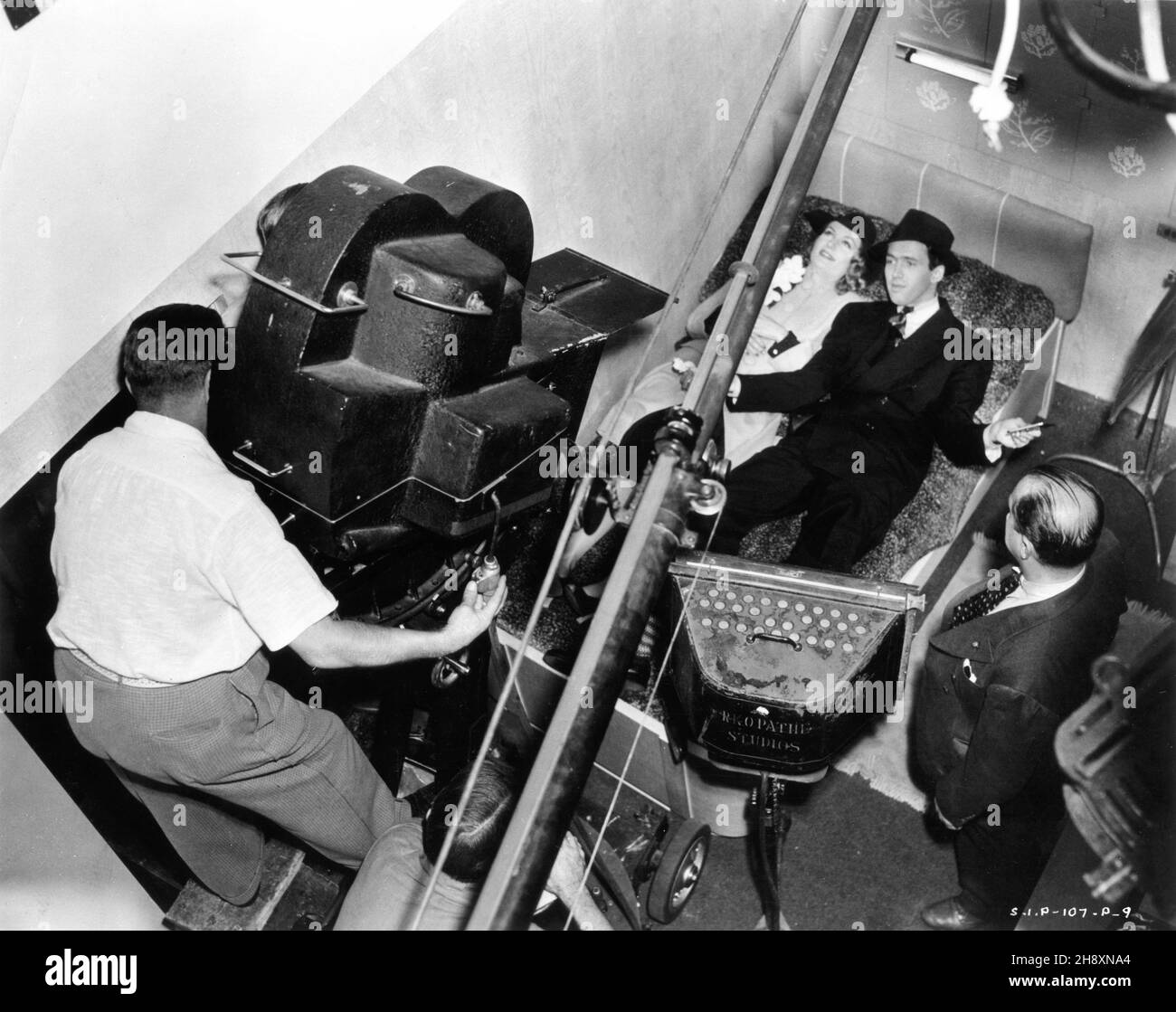 2nd Cameraman ERNEST DEPEW filming CAROLE LOMBARD and JAMES STEWART in ...