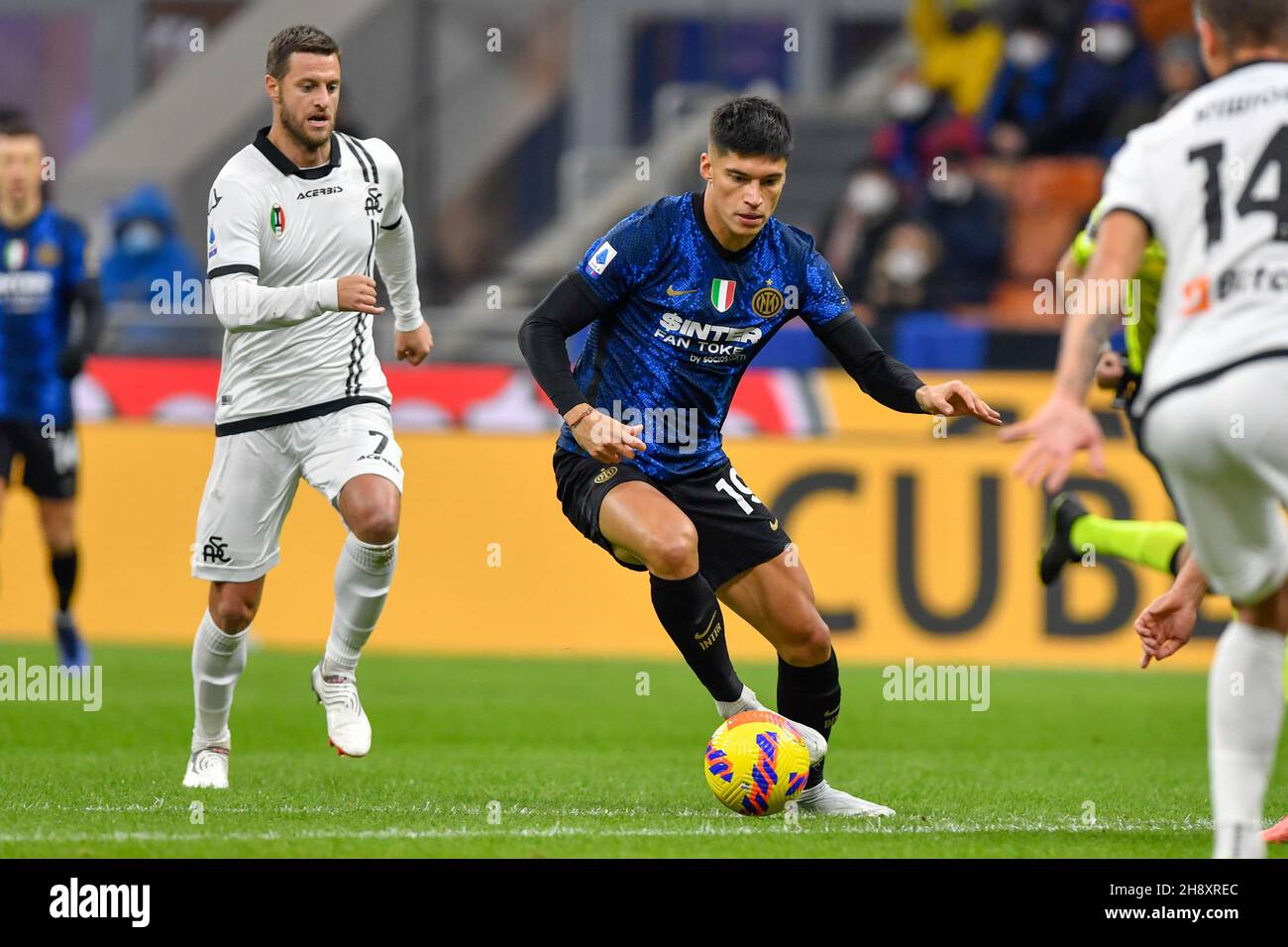Milano, Italy. 01st Dec, 2021. Joaquin Correa (19) of Inter seen during ...