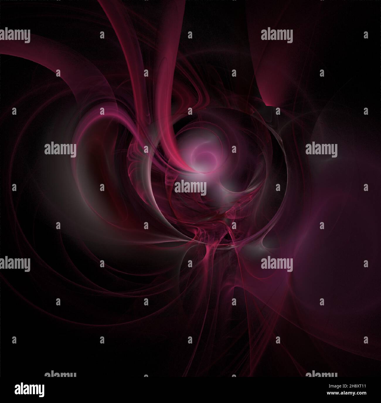 Burgundy planet on a black background, space illustration, fantasy ...