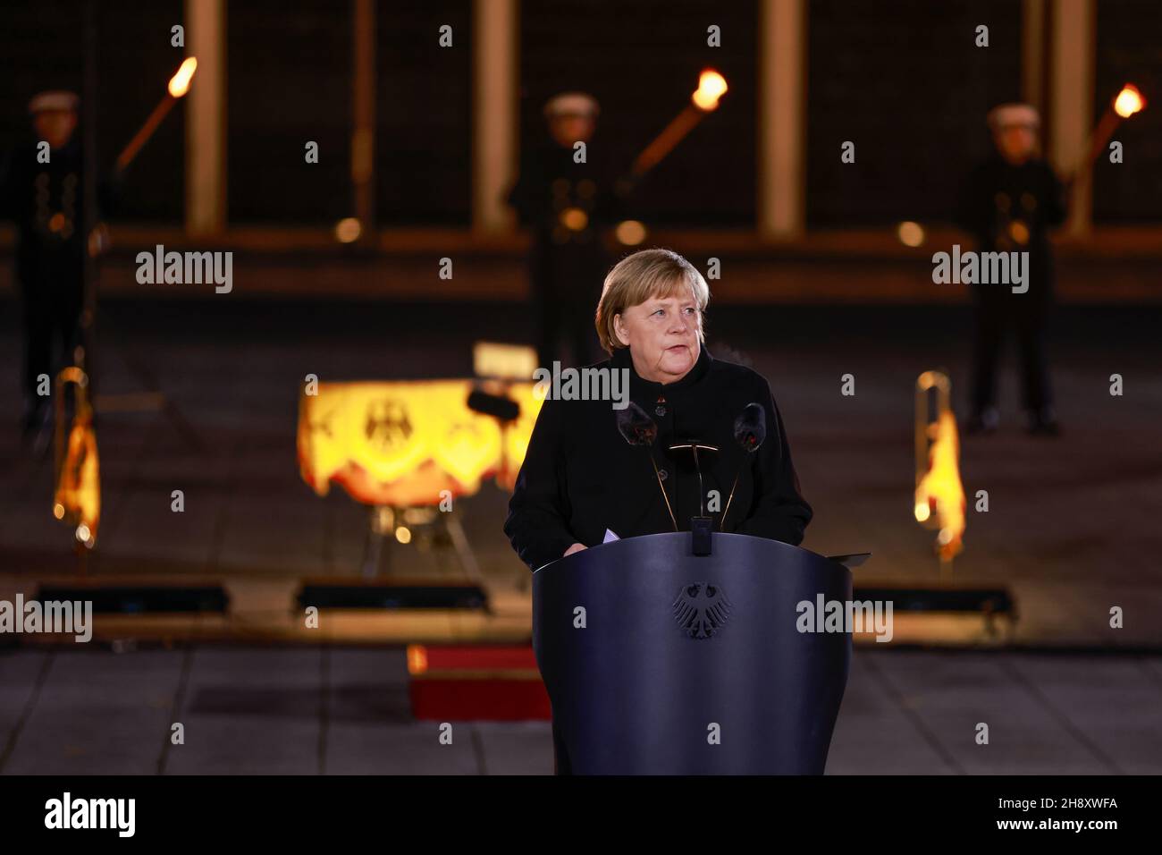 Berlin, Germany. 02nd Dec, 2021. Chancellor Angela Merkel (CDU ...