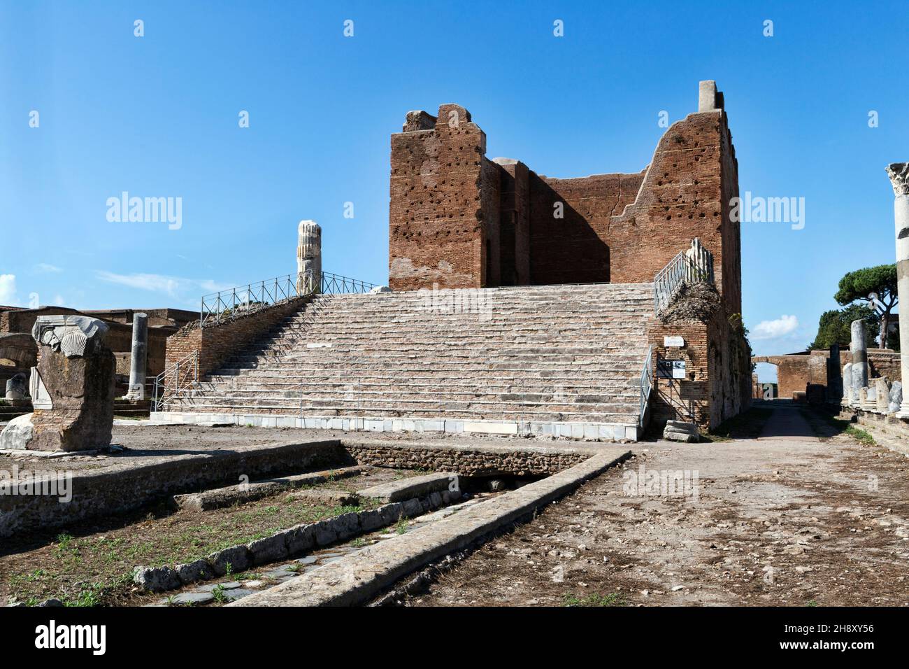 Ancient and well preserved Roman ruin of Capitolium the temple of ...