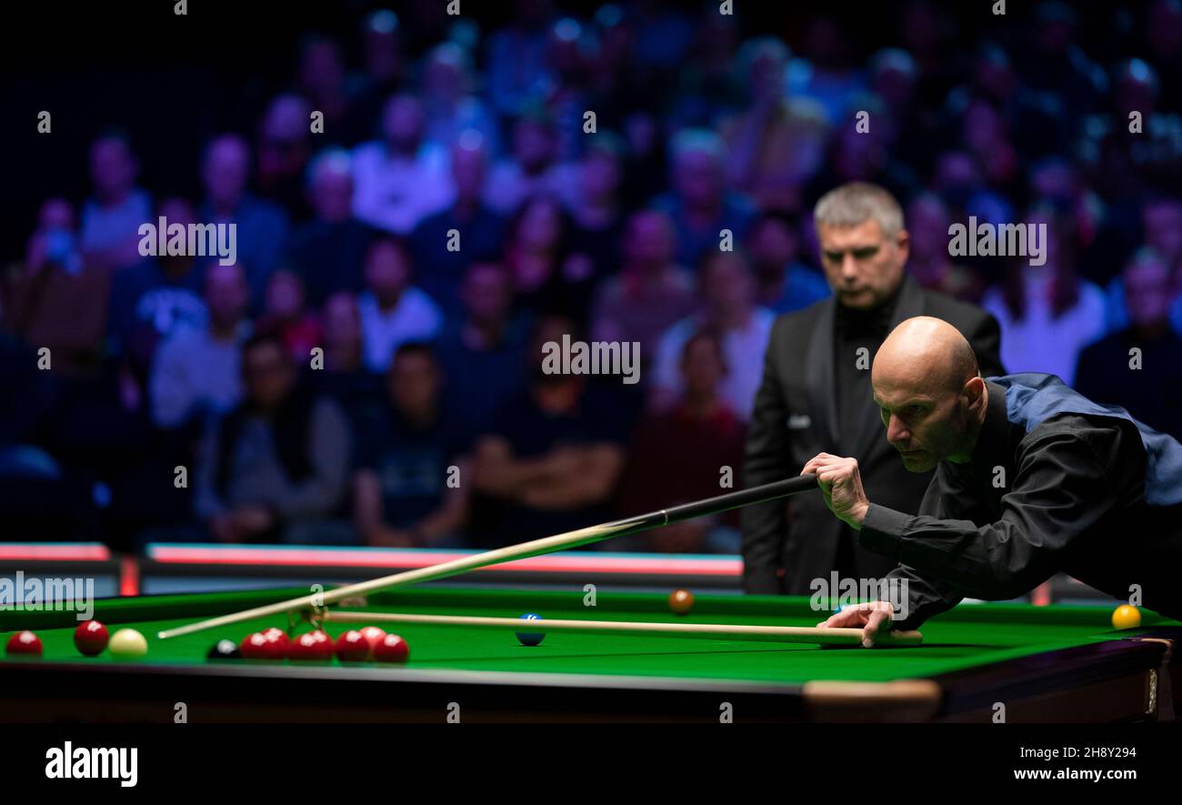 Andy Hicks during his match against David Gilbert during day ten of the ...