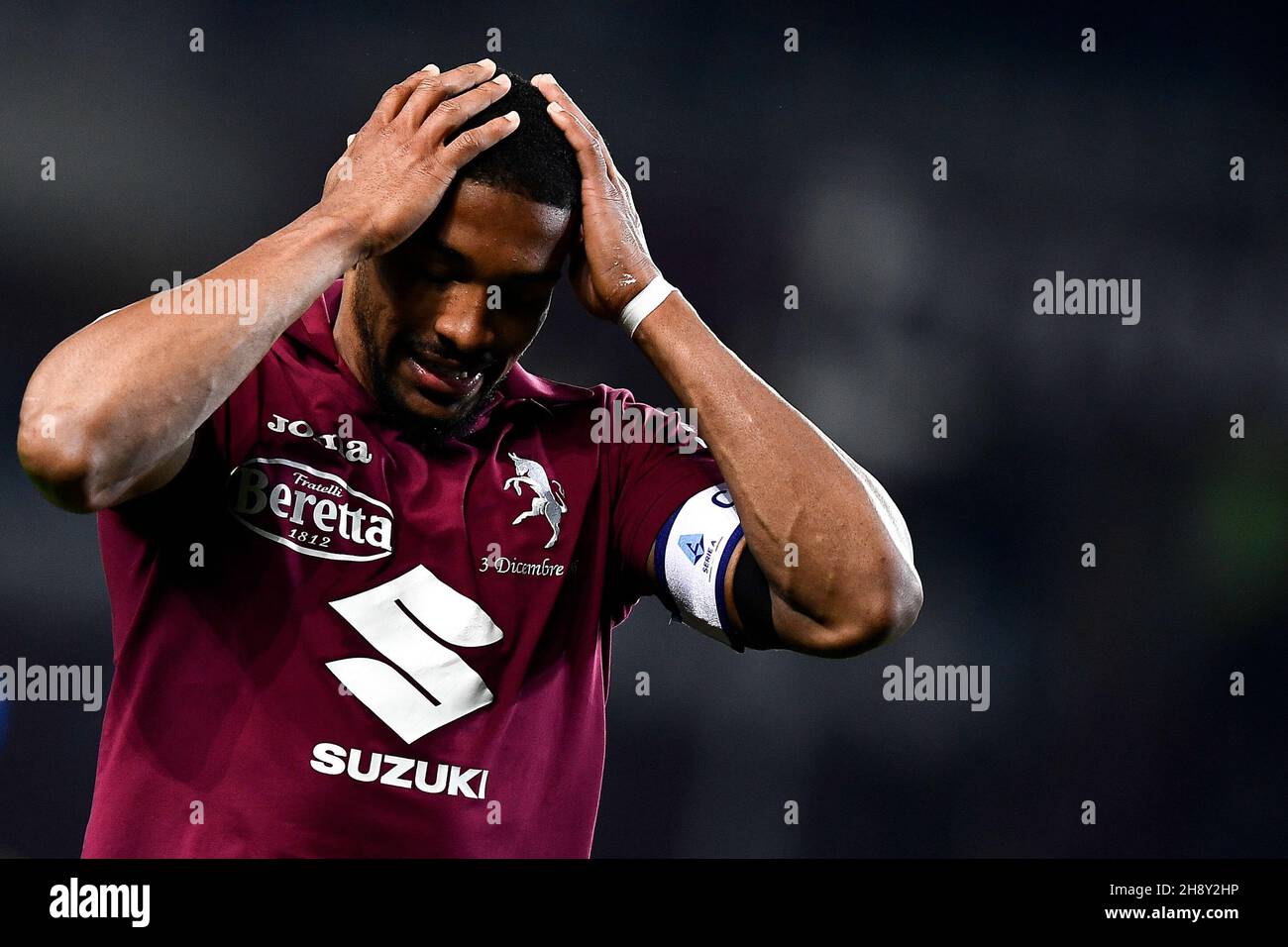 Turin, Italy. 02 December 2021. Gleison Bremer of Torino FC looks ...