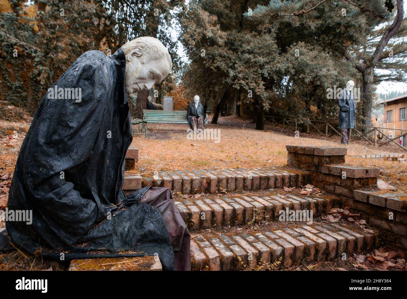 Volterra, Pisa, 2021, November 11: “Luoghi Comuni Reloaded”, a urban ...