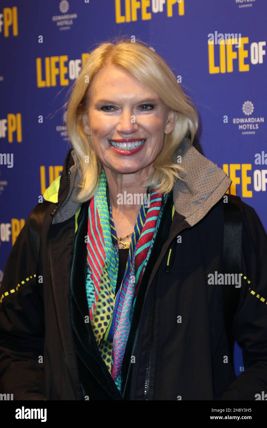 Anneka Rice, Life of Pi - Opening Night, Wyndham s Theatre, London, UK ...