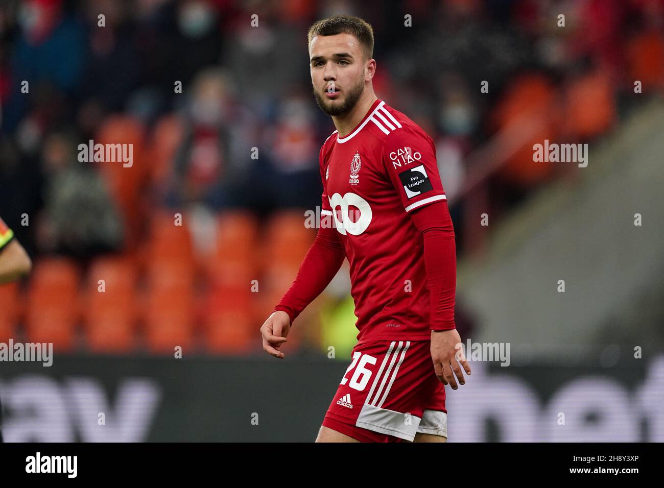 LUIK, BELGIUM - DECEMBER 2: Nicolas Raskin van Standard Liège during ...