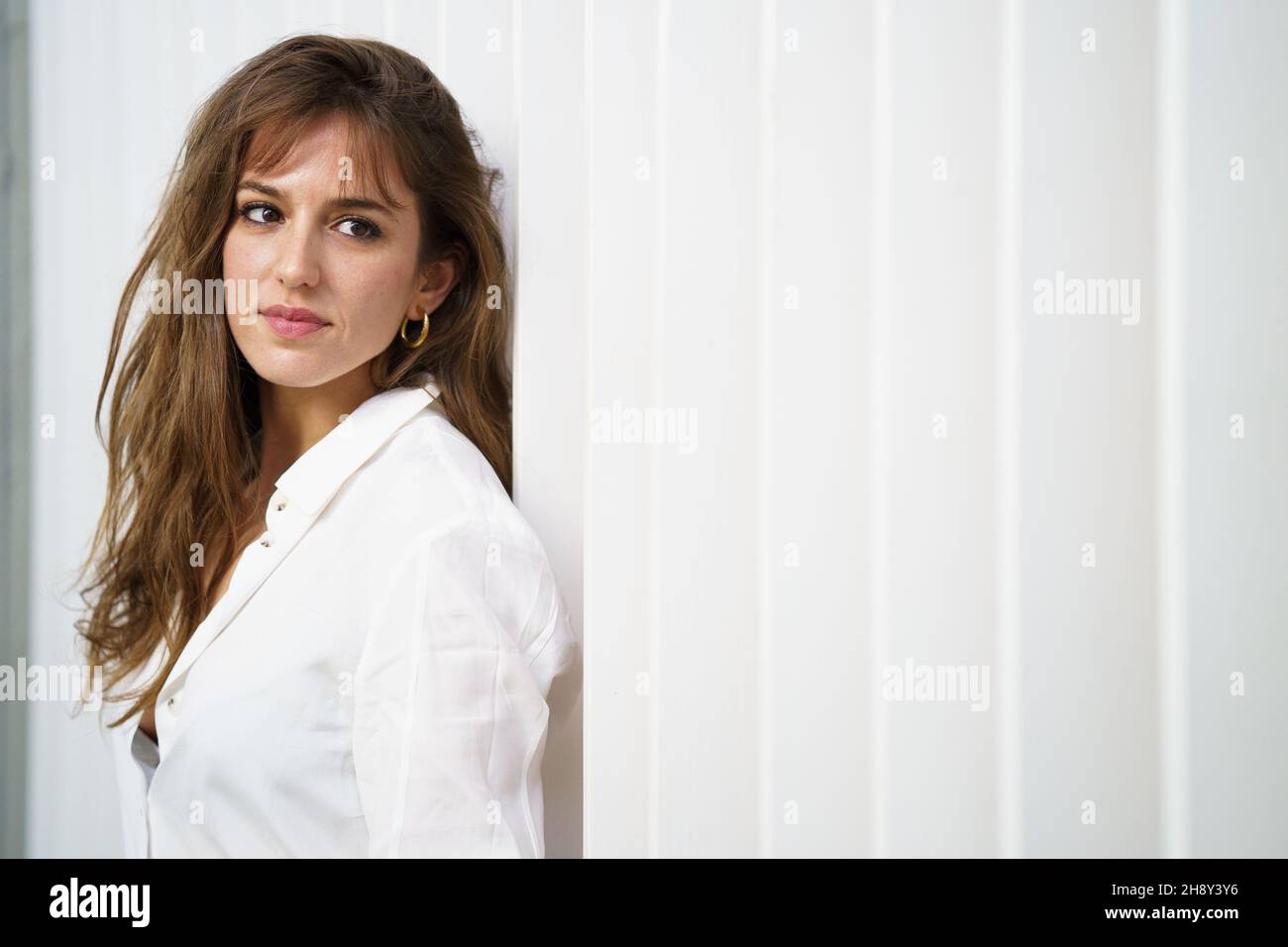 Madrid, Spain. 02nd Dec, 2021. Actress Marina Salas poses during a ...